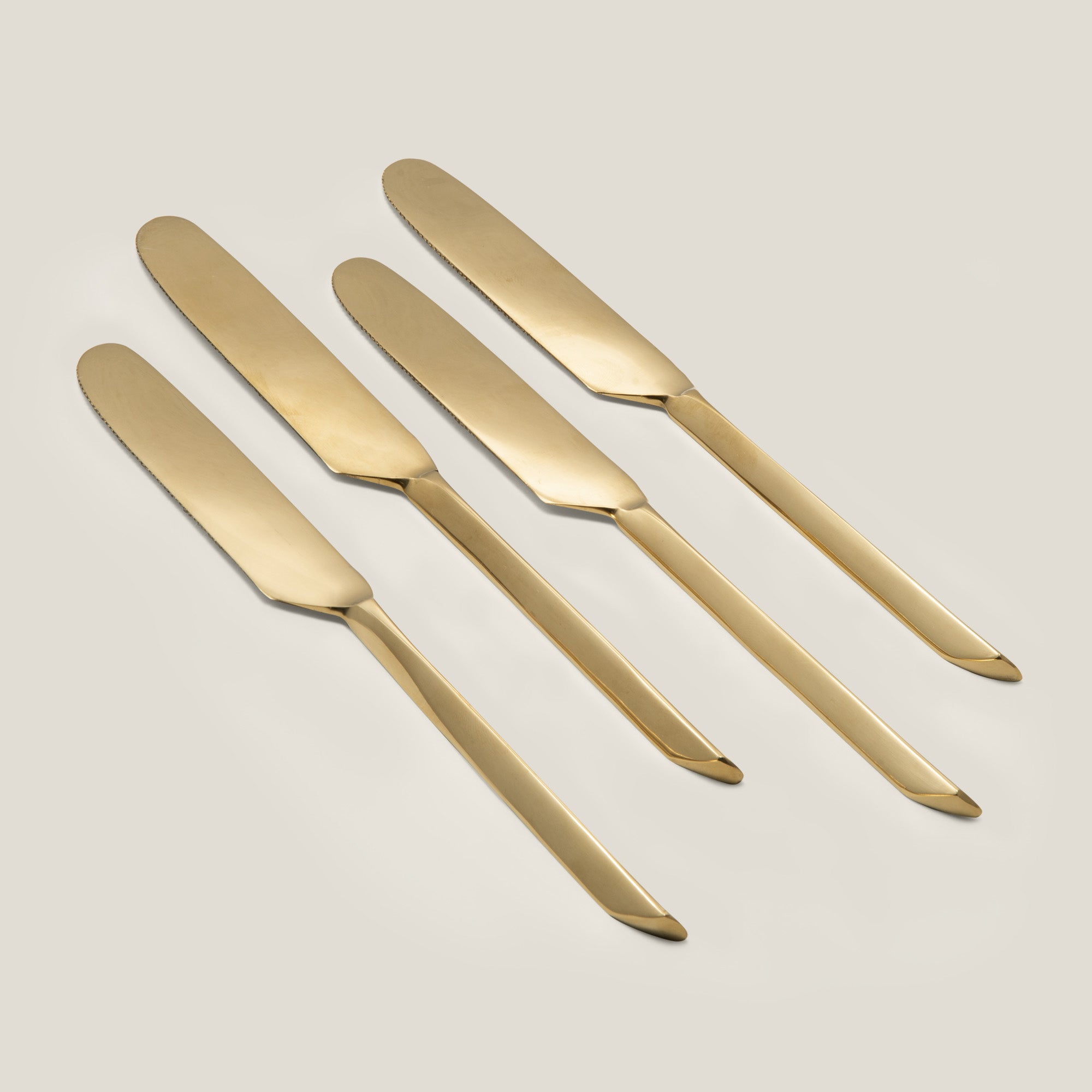 Buy Trium Gold Knife Set Of 4 Online – Address Home
