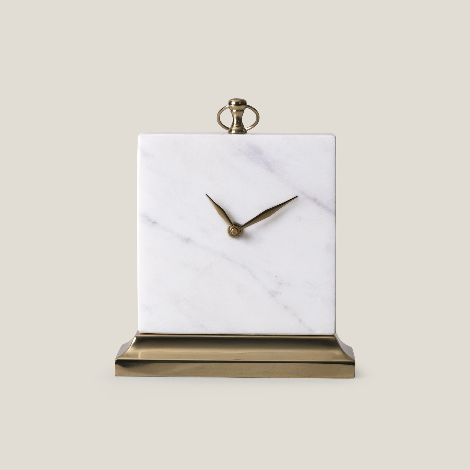 Buy Montrose Gold Stainless Steel & Marble Table Clock Online – Address ...