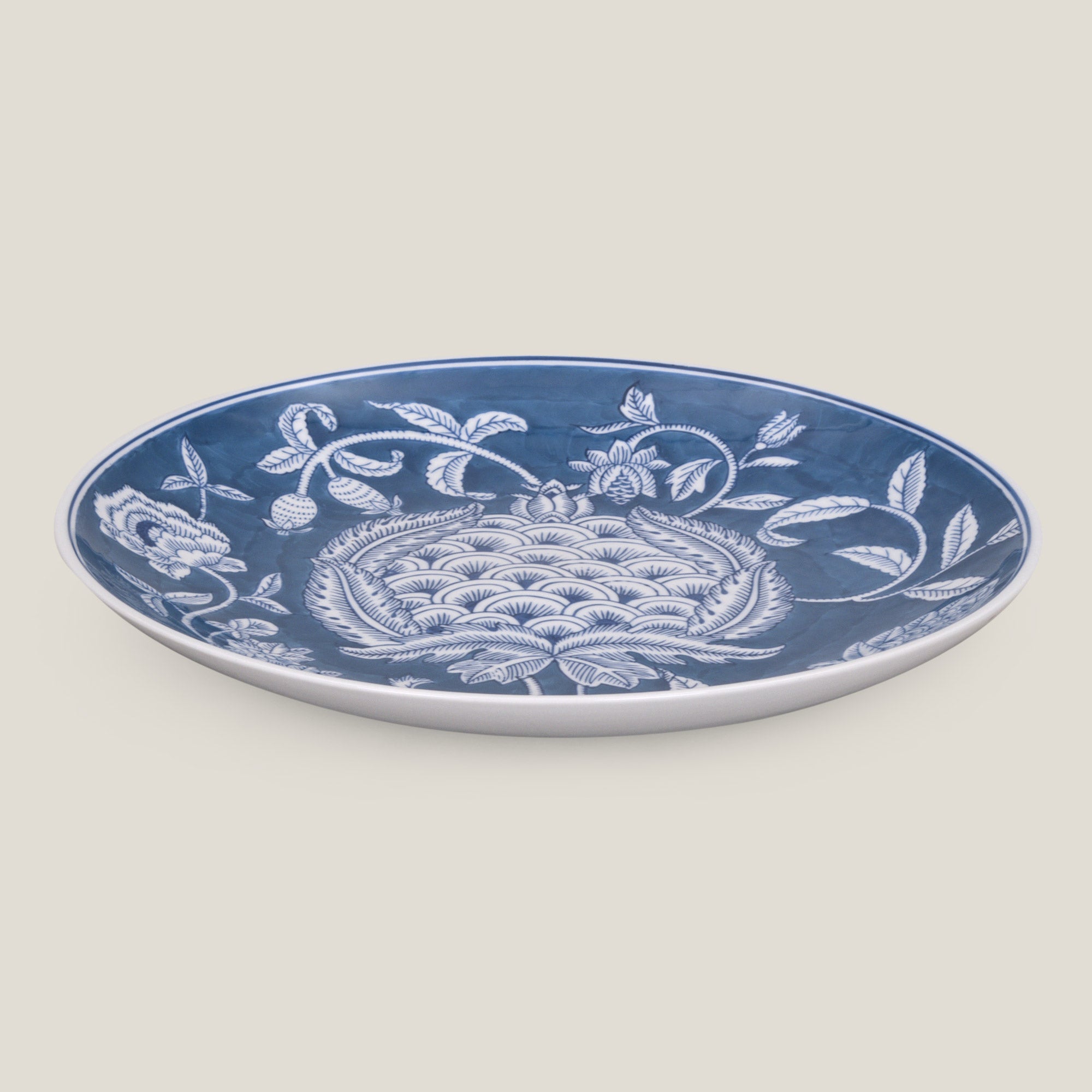 Buy Floraison Blue Decor Platter Online – Address Home