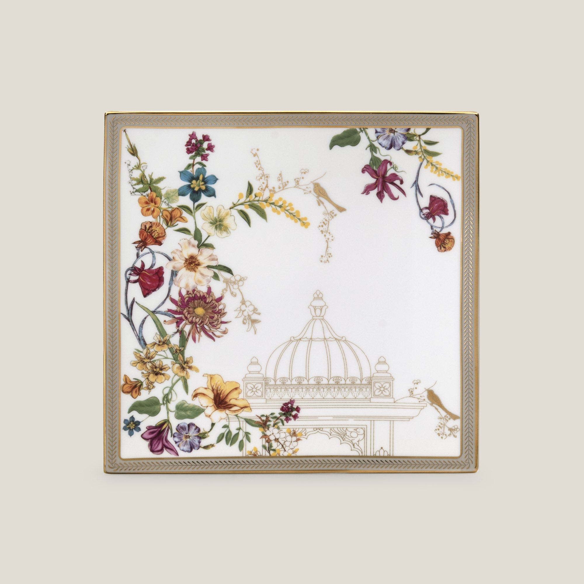 Azellia Pink & White Square Platter – Address Home