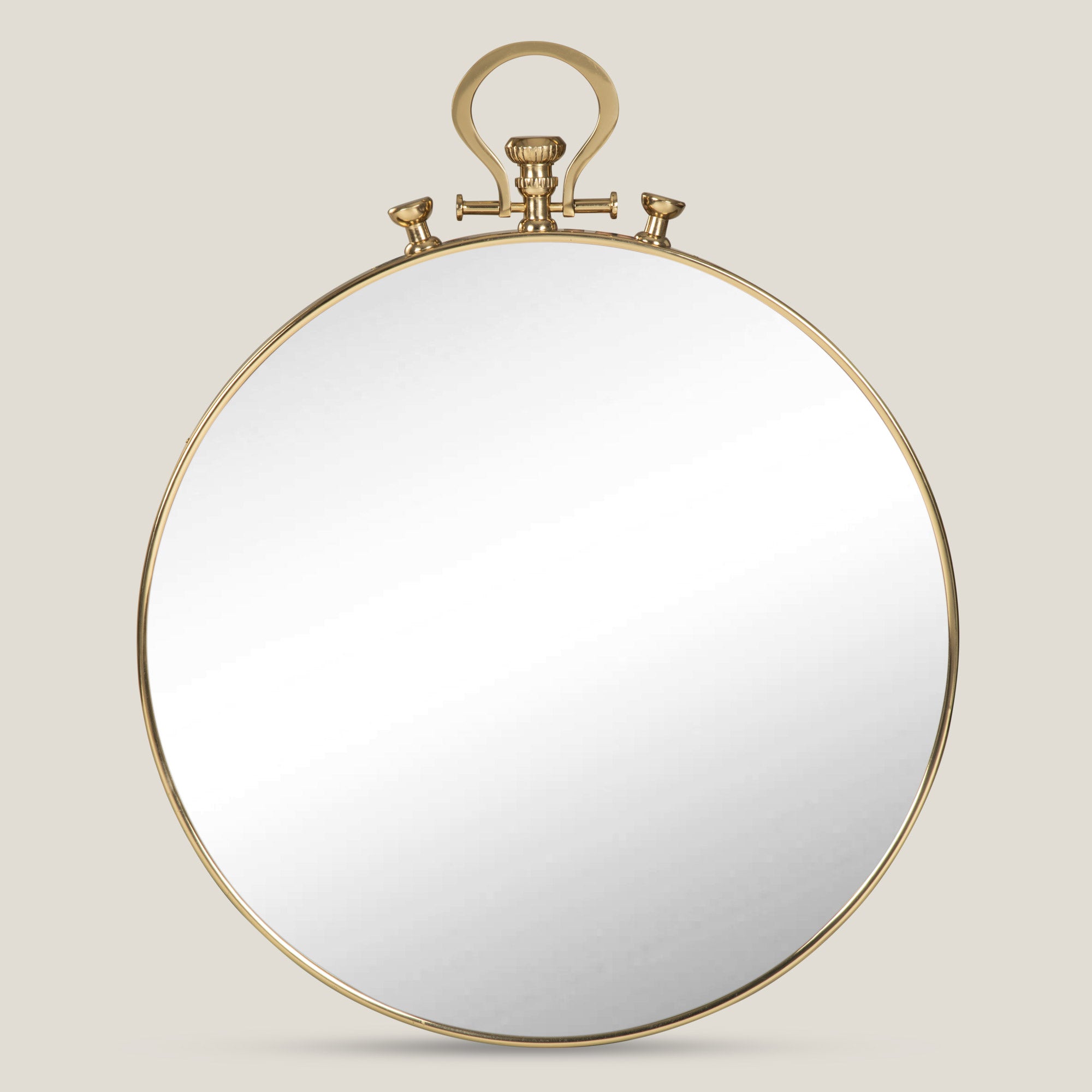 Buy Hadley Gold Round Wall Mirror Online – Address Home